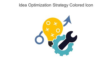 Idea Optimization Strategy Colored Icon In Powerpoint Pptx Png And Editable Eps Format Ppt Example