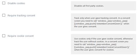 How To Configure Consent In The Matomo Configuration Variable Faq Tag