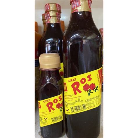 Sirap Ros Bes Minuman Berperisa Bunga Ros Syrup Ros 100ml 375ml Shopee Malaysia