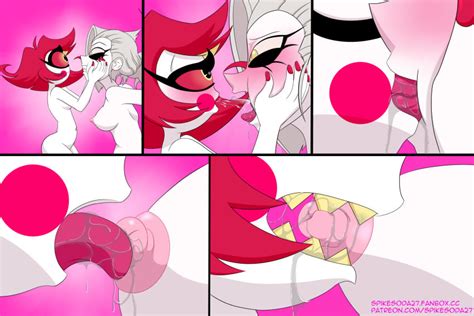 Rule 34 Angel Blush Breast Biting Breast Lick Breasts Comic Cyclops Demon Duo Fangs Female