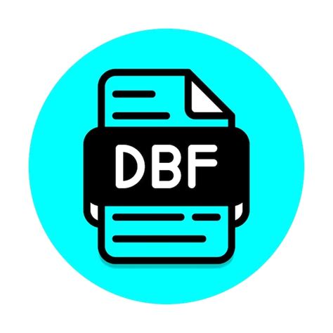 Premium Vector Dbf Document File Type Icon Files And Extension Format Icons With A Bright Red