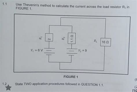 solved use thevenin s method to calculate the current across