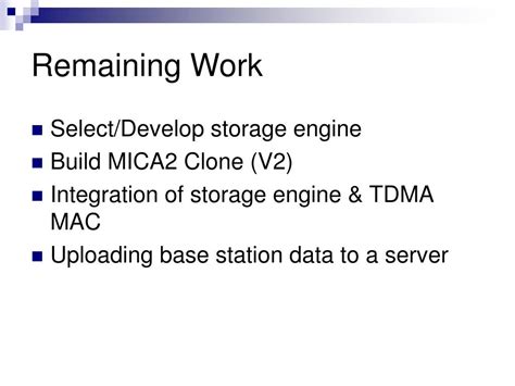 Ppt Tdma Based Mac Protocol To Assist In Wide Area Sensor Network