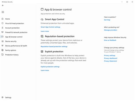 App And Browser Control In The Windows Security App Microsoft Support