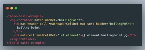 Dynamically Render Columns In Angular Material Table