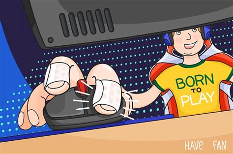 게이머는 비디오 게임을 합니다 만화 일러스트레이션 벡터 포스터 Brand Name Video Game에 대한 스톡 벡터 아트 및 기타 이미지 Brand Name