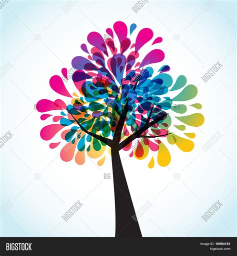 Abstract Tree Vector Photo Free Trial Bigstock