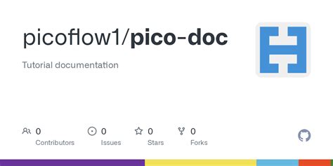 Github Picoflow1 Pico Doc Tutorial Documentation