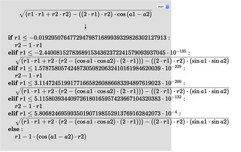 language agnostic computing the distance between two points in polar