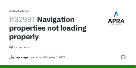 Navigation Properties Not Loading Properly Issue Dotnet Efcore GitHub