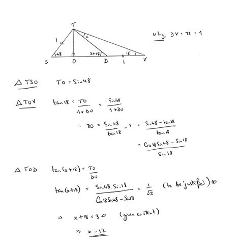 Find This Unknown Angle In The Triangle • Physics Forums