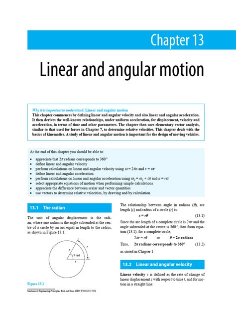 linear and angular motion pdf acceleration velocity