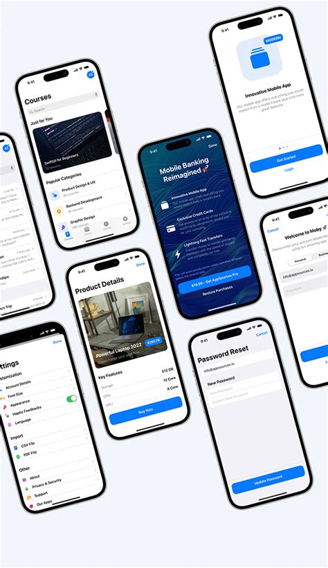 App Io Multipurpose App Template For IOS On Behance
