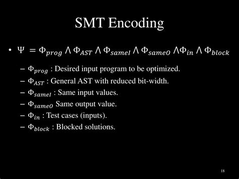 Ppt An Smt Based Method For Optimizing Arithmetic Computations In Embedded Software Code