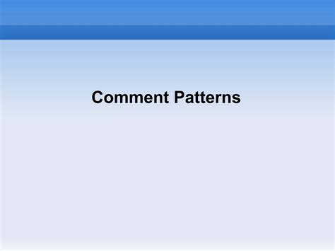 Documenting Code Patterns And Anti Patterns Nlpw 2016 Odp