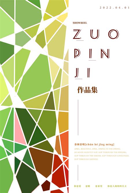 【版式设计】作品集封面设计 芒姐 站酷zcool