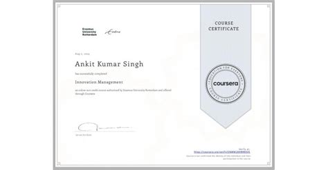 Ankit Kumar Singh On Linkedin Completion Certificate For Innovation