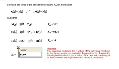 Solved Calculate The Value Of The Equilibrium Constant K
