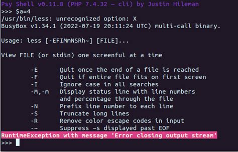 error less unrecognized option x php 7 4 · issue 123 · lorisleiva laravel docker · github