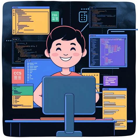 handdrawn web developers premium ai generated image