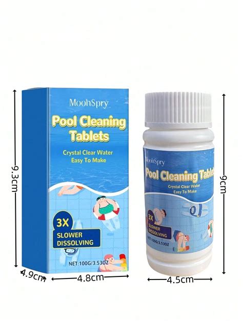 Pool Cleaning Tablets Pool Water Clarification Deodorization Stain Multi Purpose Cleaning