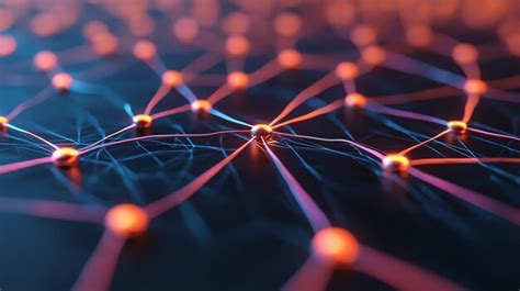 A Glowing Aipowered Neural Network Visualized As An Interconnected Web Systems Premium Ai