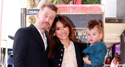 Macaulay Culkin And Brenda Songs Sons Makes Public Debut At Walk Of