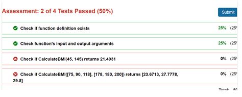 Solved Function Definition Bmi Calculator Im Not Sure What