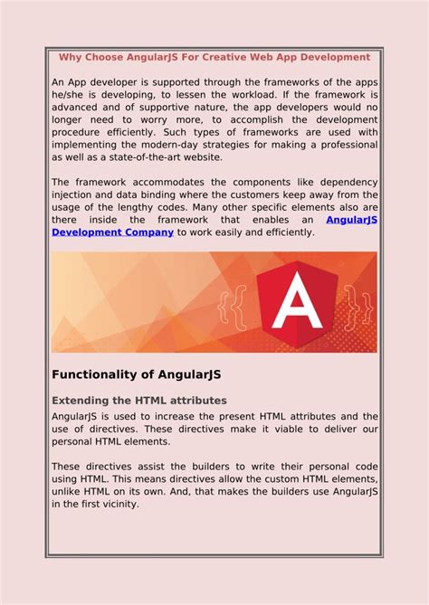Ppt Why Choose Angularjs For Creative Web App Development Powerpoint