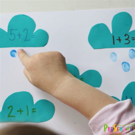 Addition Clouds Spring Math Activities For Preschoolers