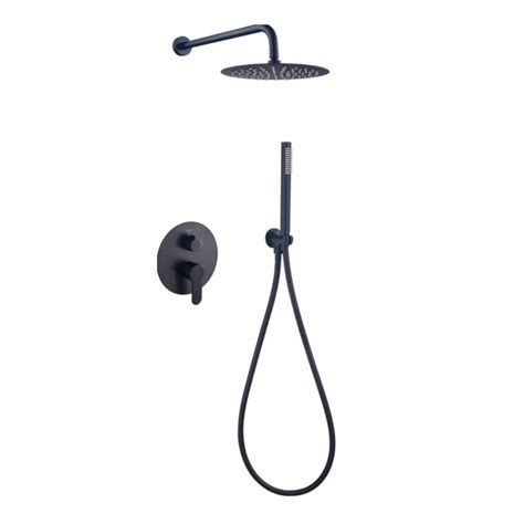 Душова система Devit Style 1711270b прихованого монтажу чорна матова Сантехніка Devit