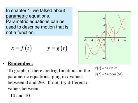 PPT Parametric Equations PowerPoint Presentation Free Download ID