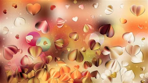 분홍색과 노란색 발렌타인 배경 그래픽 Ai Eps Uidownload