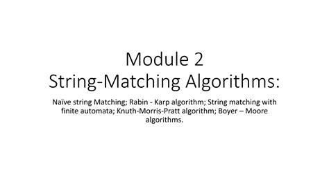Advance Algorithms In Master Of Technology Pptx Computing