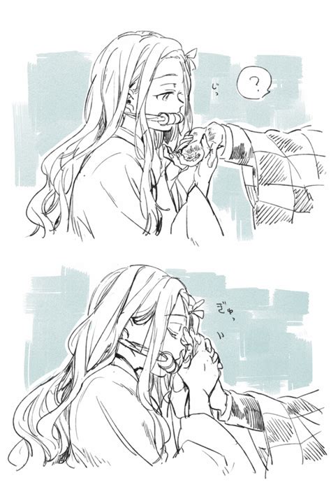 Kamado Nezuko And Kamado Tanjirou Kimetsu No Yaiba Drawn By Komejirushi Com Danbooru