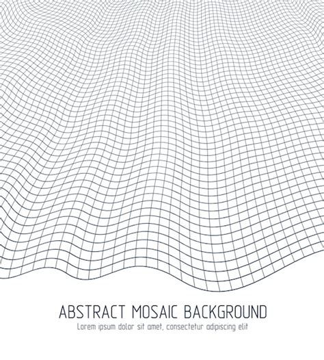 Premium Vector Abstract 3d Linear Mesh Vector Background Abstract