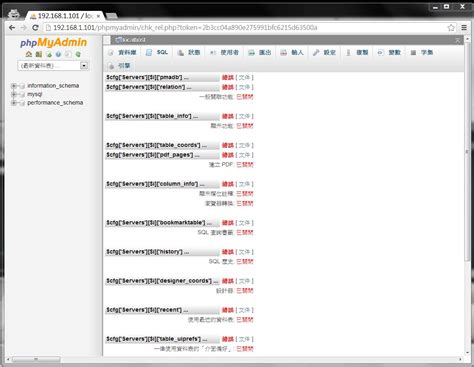 闇月千瞳的部落格 phpMyAdmin 的設定