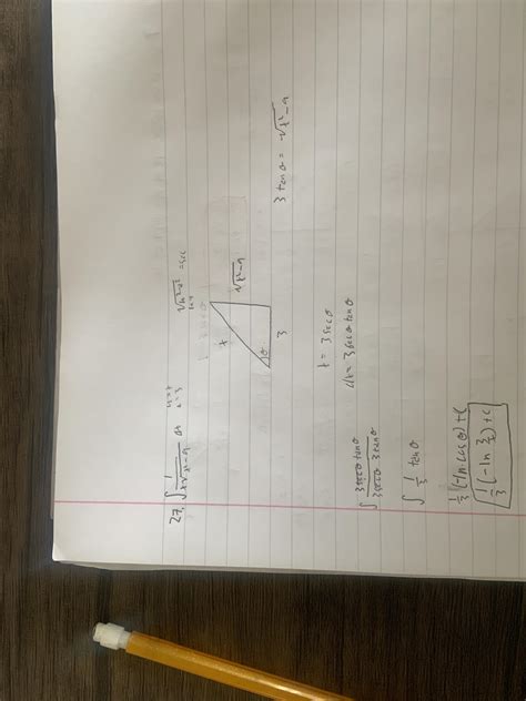 Can Someone Tell Me If I Did This Trig Substitution Question Correctly R Apcalculus