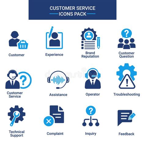 Customer Service Icon Pack For Business Customer Experience Technical Support Troubleshooting