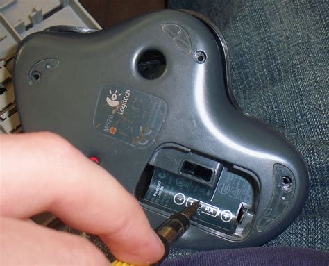 Electron Incantation Replacing The Middle Button On The Logitech M Wireless Trackball Or