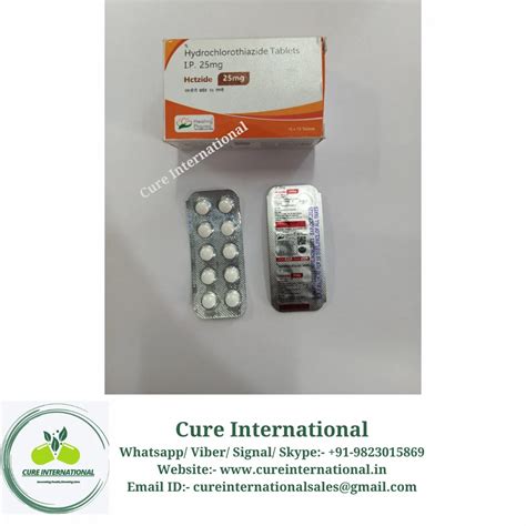 Hydrochlorothiazide 25mg Tablet At Rs 200box Pharmaceutical Tablets