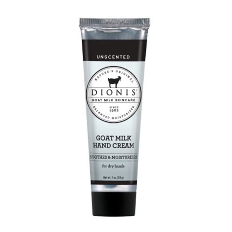 Dionis Goat Milk Hand Cream Unscented 1 Oz Fragrance Oils Direct