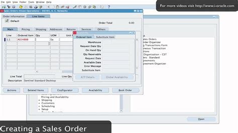 Oracle Training Order Management In Oracle E Business Suite R12 Part 1 1080p Hd Youtube