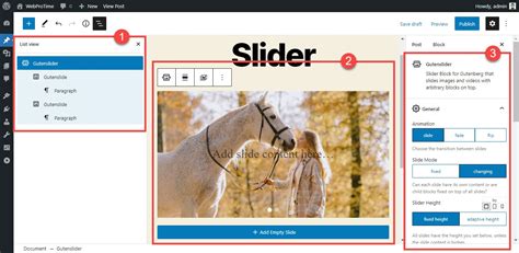 How To Add Slider In Gutenberg Block Editor Php Route