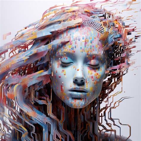 Premium Ai Image Corrupted Data Generating Mesmerizing Art Forms