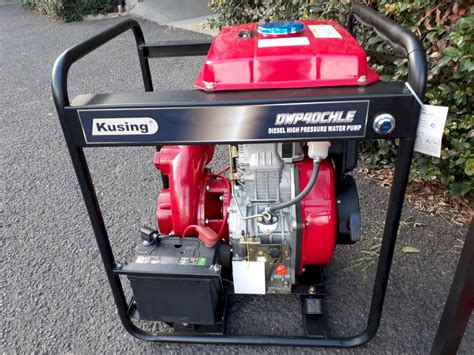 Kusing 4” Diesel High Pressure Cast Iron Water Pump E Start 12l Tank