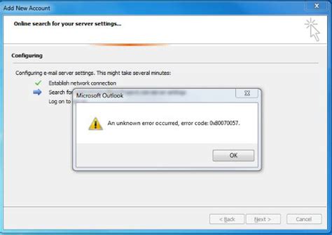 Problem Creating A Microsoft Outlook 2010 Profile