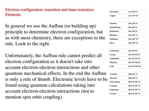 PPT The Transition Elements D Block And Inner Transition Elements F Block In The Periodic