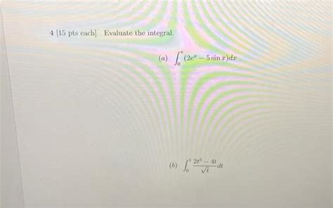 Solved 1 20 Pts Write As A Single Integral In The Form