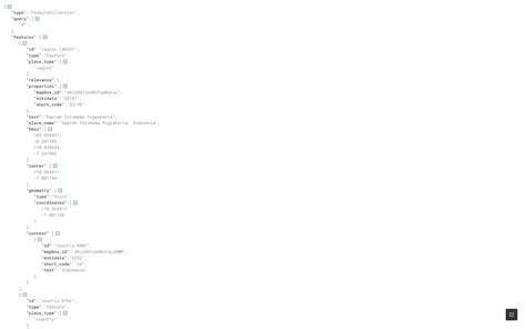 Help Displaying Mapbox Autocomplete Results In Dataviewer Web Api